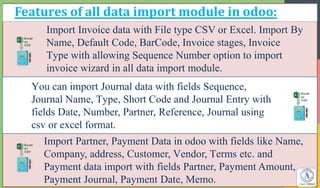 Advance Data Import Module for Odoo | PPTX