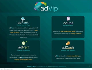 AdVip presentation-en | PDF | Operating Systems | Computer Software and Applications