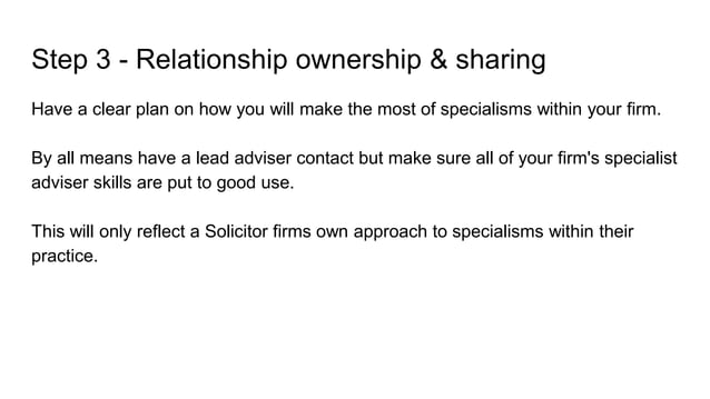 Adviser solicitor introducer relationships | PPTX