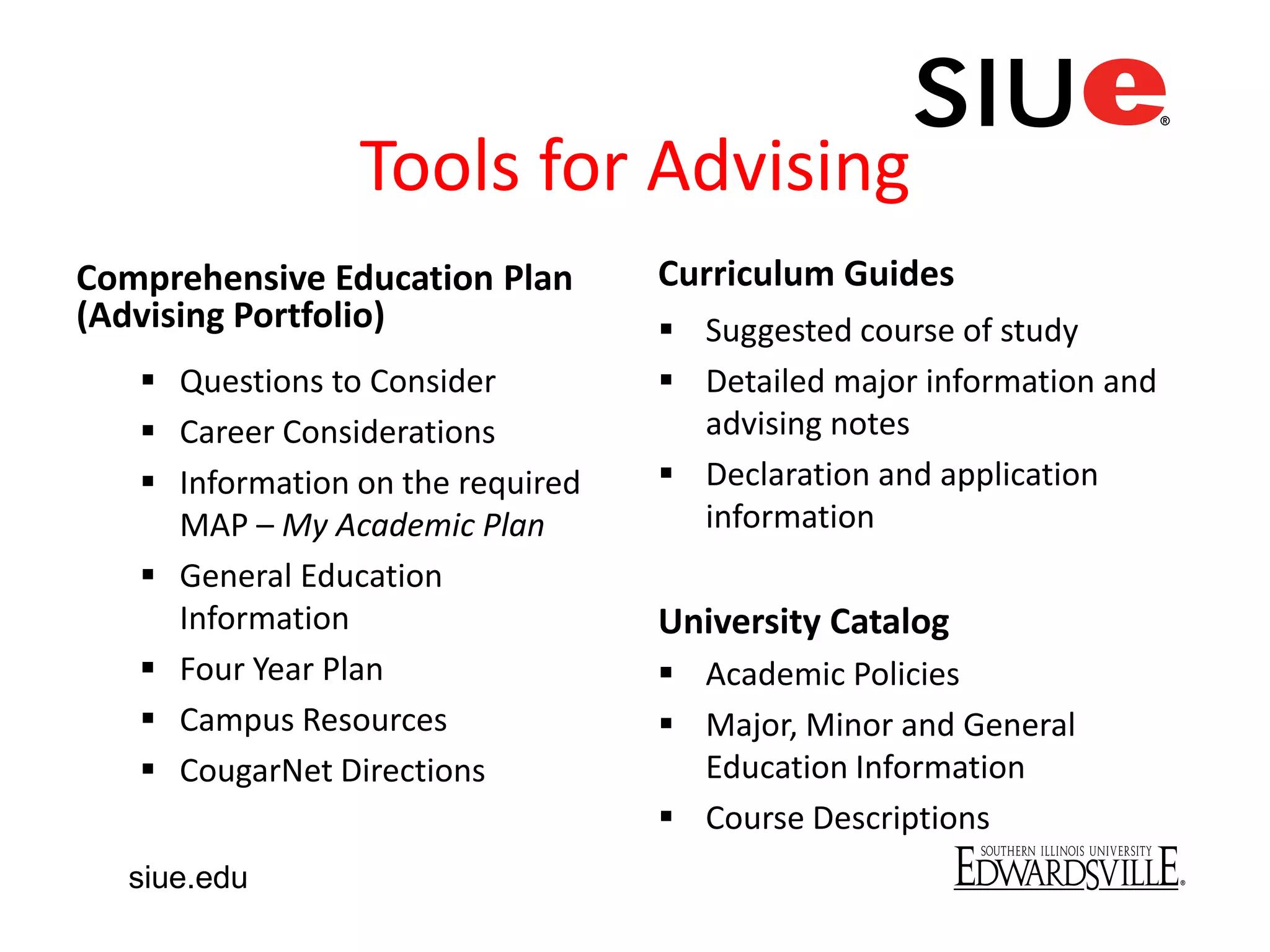 Advising 101 revised | PPTX