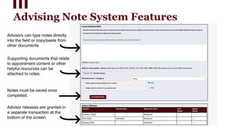 Documenting Advising Appointments | PPTX