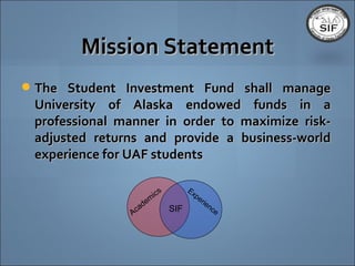 Student Investment Fund | PPT