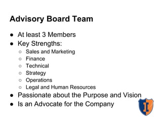 Guide to a Great Advisory Board | PDF