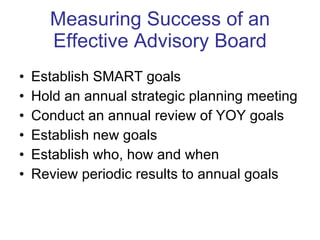 Advisory board structure summer 2008 | PPT