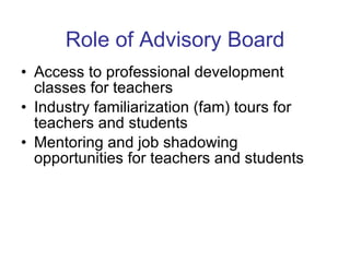 Advisory board structure summer 2008 | PPT