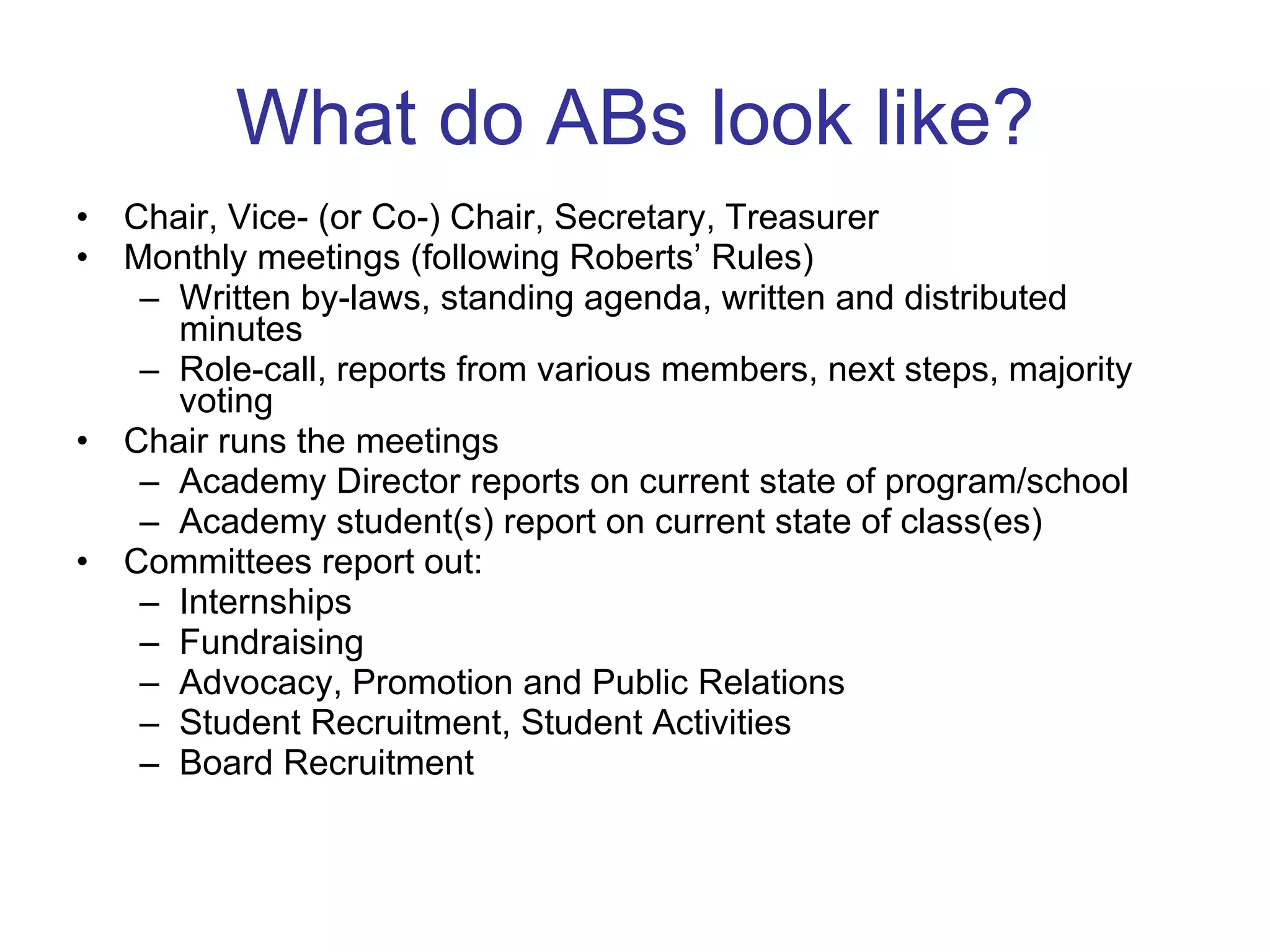 Advisory board structure summer 2008 | PPT
