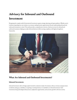 Advisory for Inbound and Outbound Investment.pdf