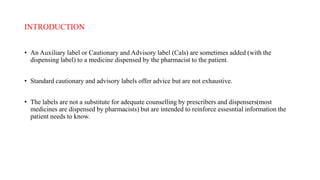 Advisory label | PPTX