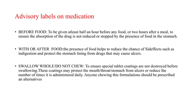 Advisory label | PPT