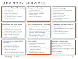 Advisory overview summary | PPT