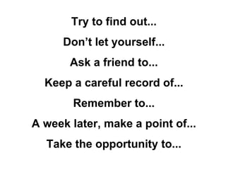 Advisory Writing | PPT