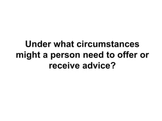 Advisory Writing | PPT