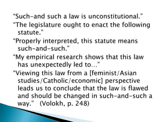 Advanced Legal Writing | PPTX