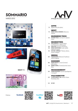 ADV Marzo 2012 - il Sommario | PDF | Business | Business and Finance
