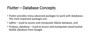 Advance Mobile Application Development class 01 | PPTX | Databases | Computer Software and ...