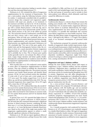 Magnesium in disease prevention and overall health | PDF