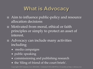 Advocacy | PPTX