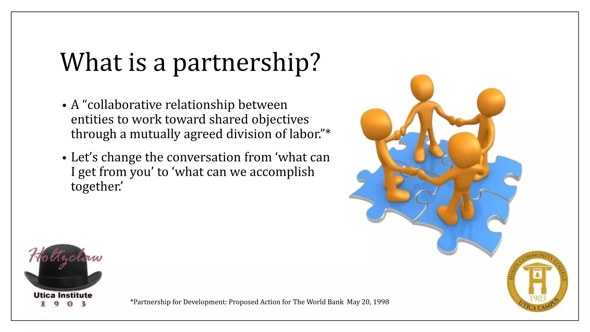 Advocacy: Building Campus/Community Partnerships | PPT