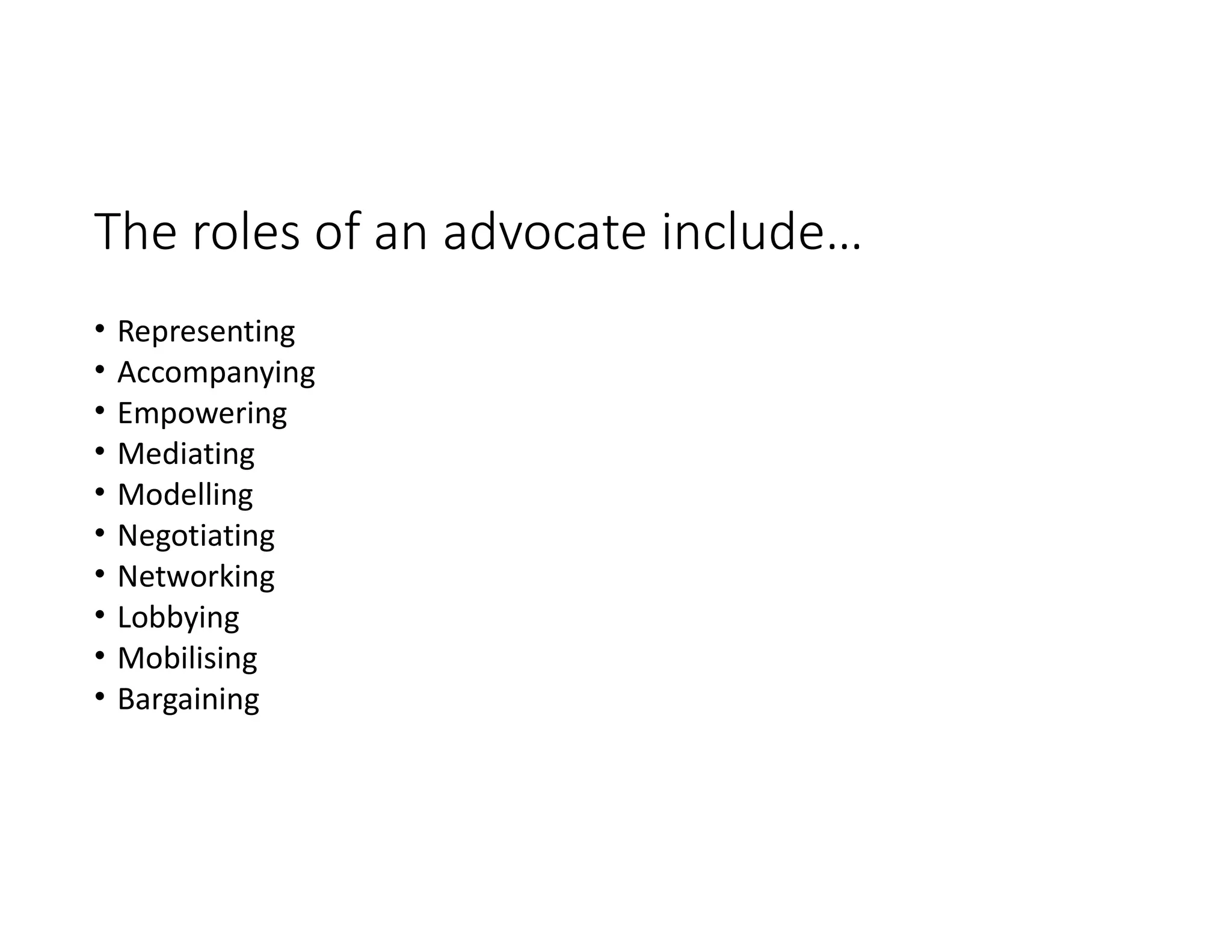 Advocacy | PDF