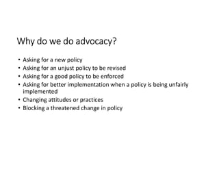 Advocacy | PDF