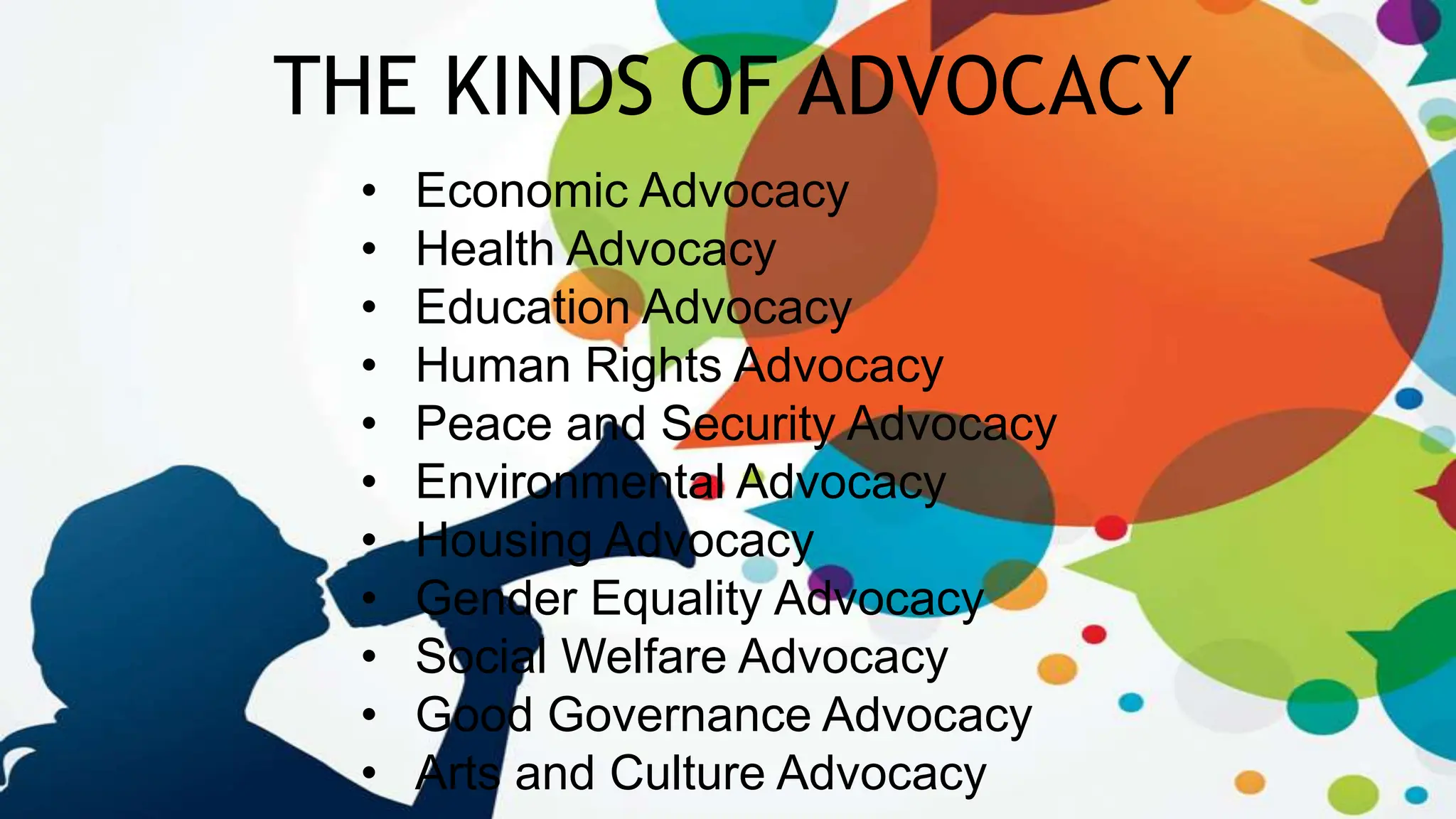 ADVOCACY What are causes and what is important item? | PPT