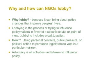 advocacy and lobbying the EU | PPT