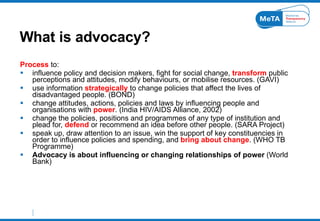Advocacy and Policy Process | PPT