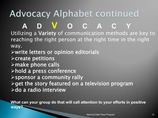 Advocacy101: Advocacy in Action | PPT