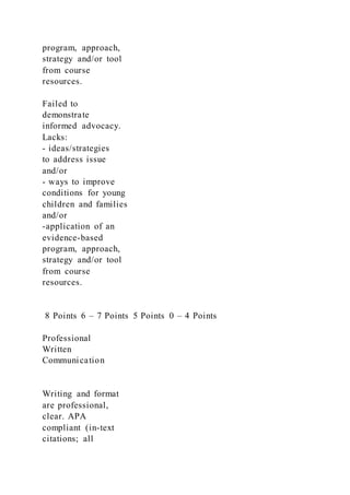 (Advocacy and Action Plan (AAP) Guiding Framework) (CHS | DOCX