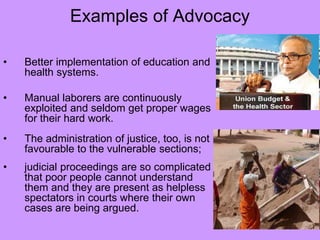 Advocacy and human rights education | PPT