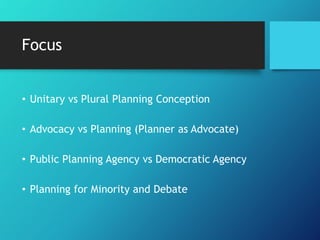 Advocacy and pluralism | PPTX
