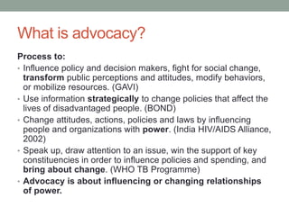 Advocacy and policy process | PPTX