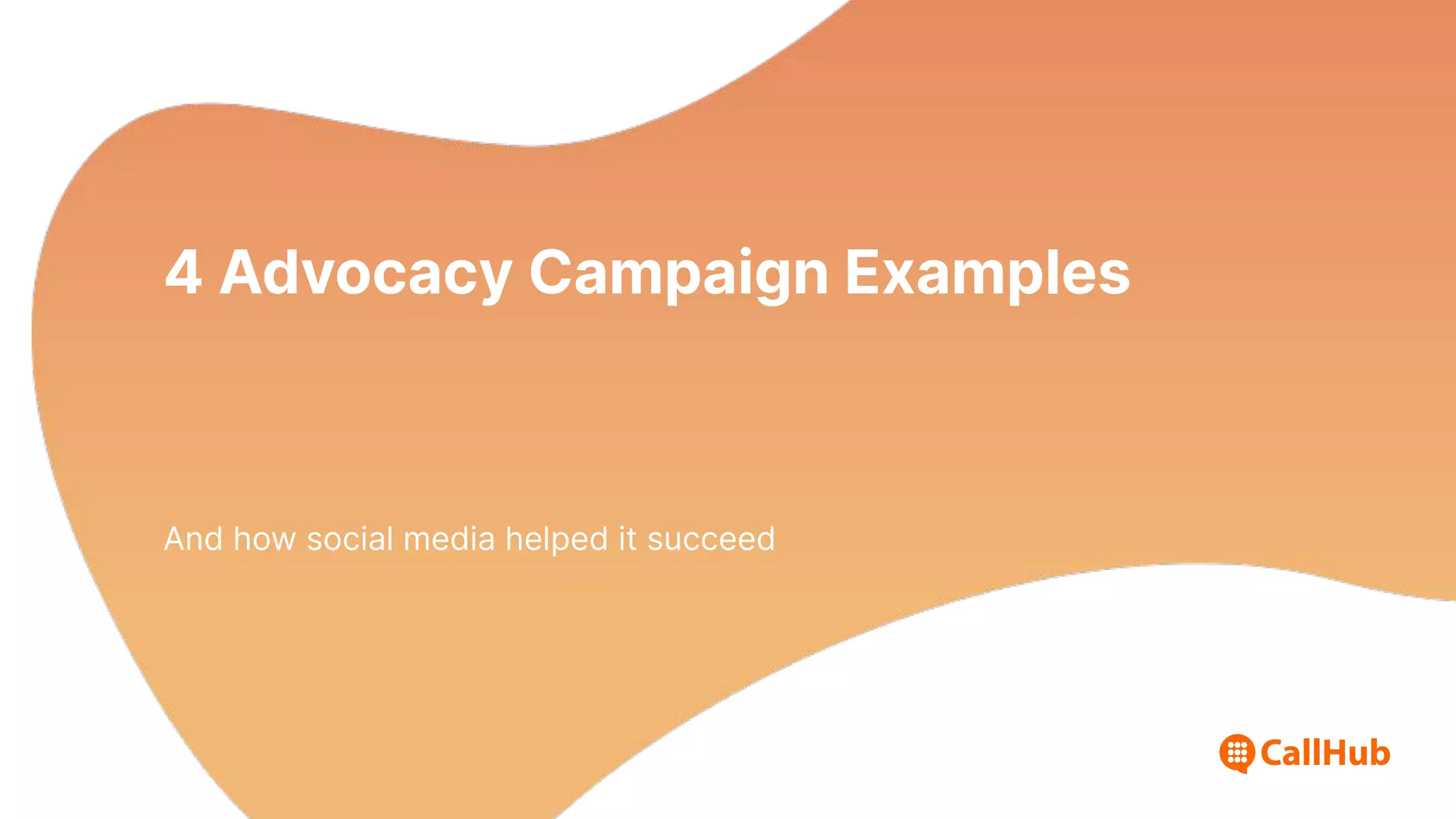 Advocacy campaign examples | PPT