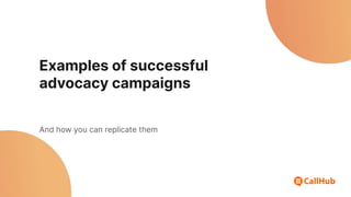 Advocacy campaign examples | PDF
