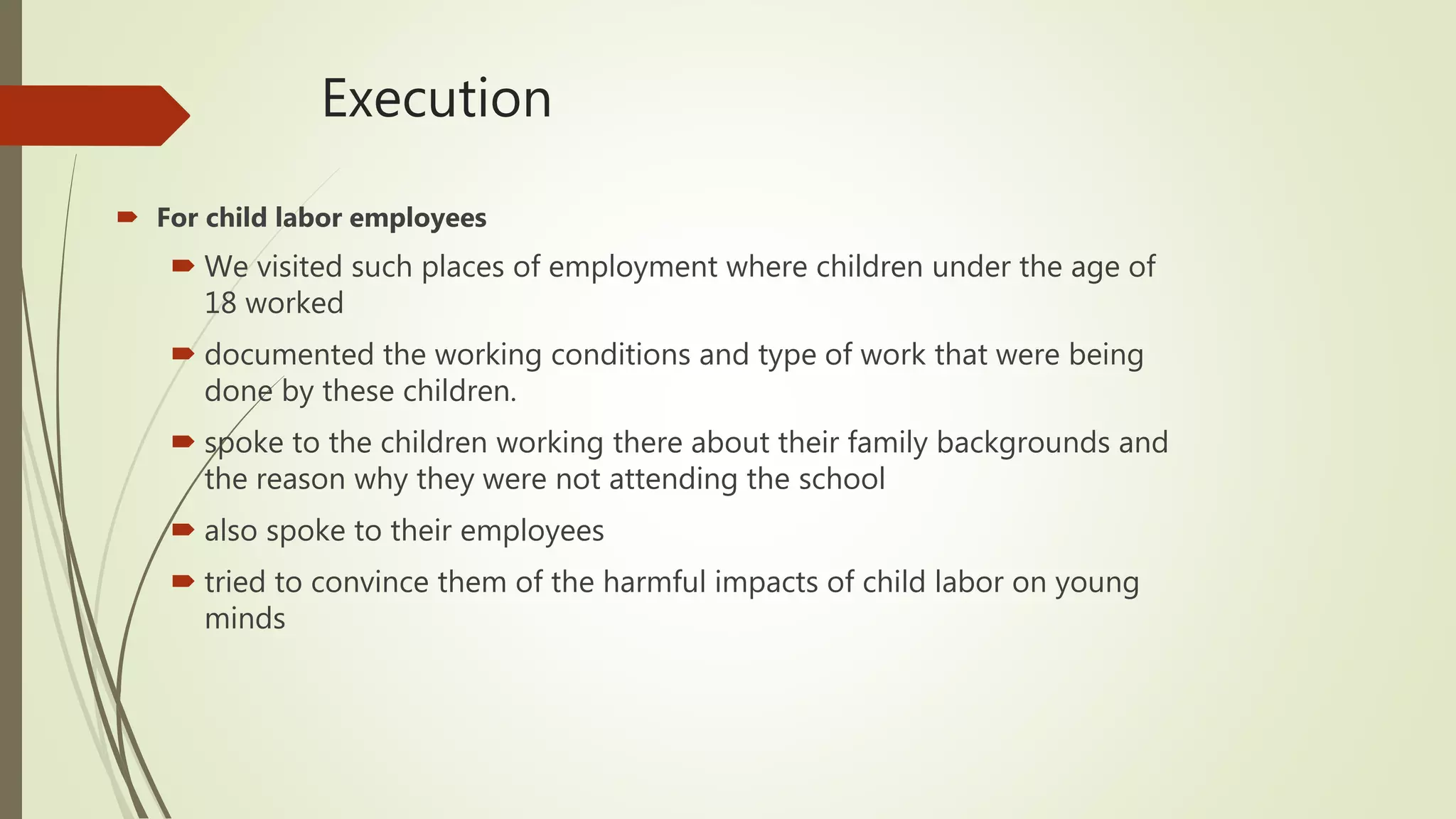 Advocacy campaign on child labor | PPTX