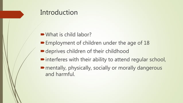 Advocacy campaign on child labor | PPTX