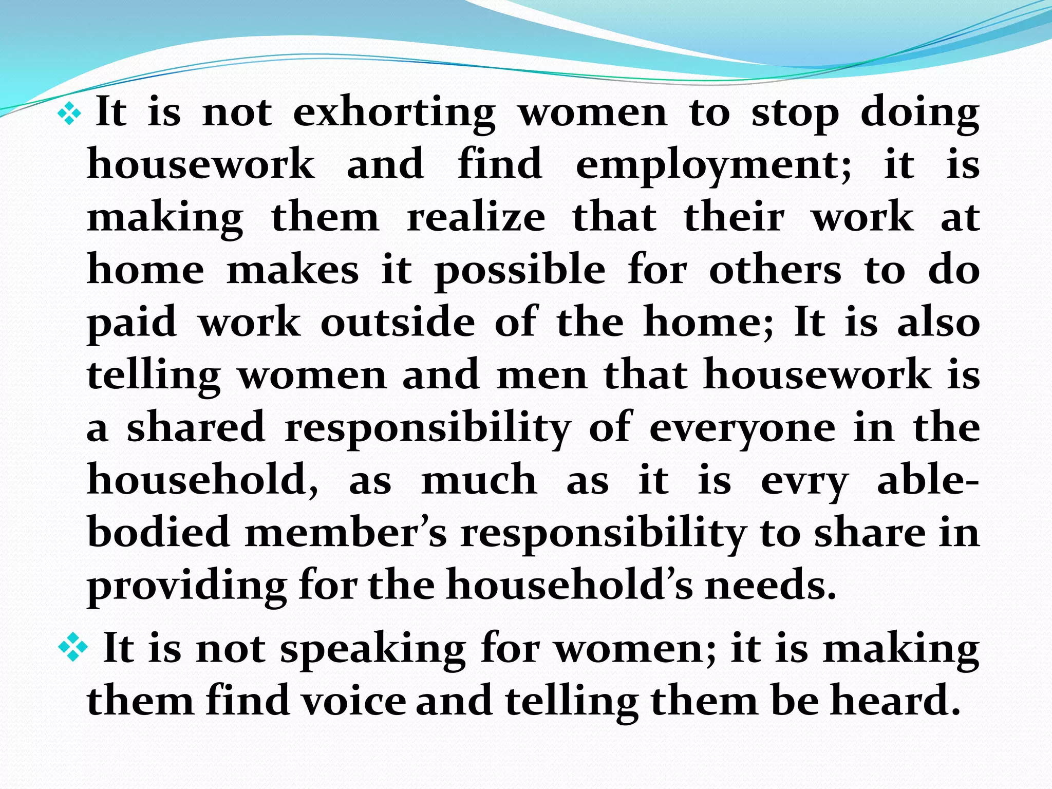 Advocacy for gender equality | PPTX