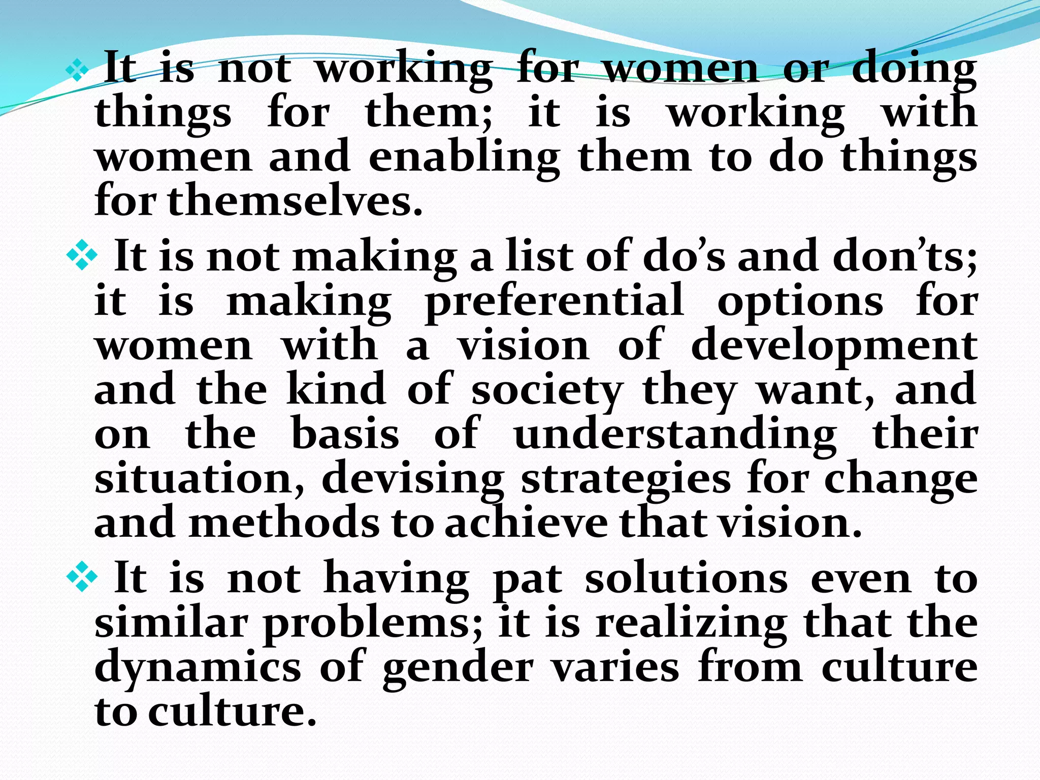 Advocacy for gender equality | PPTX