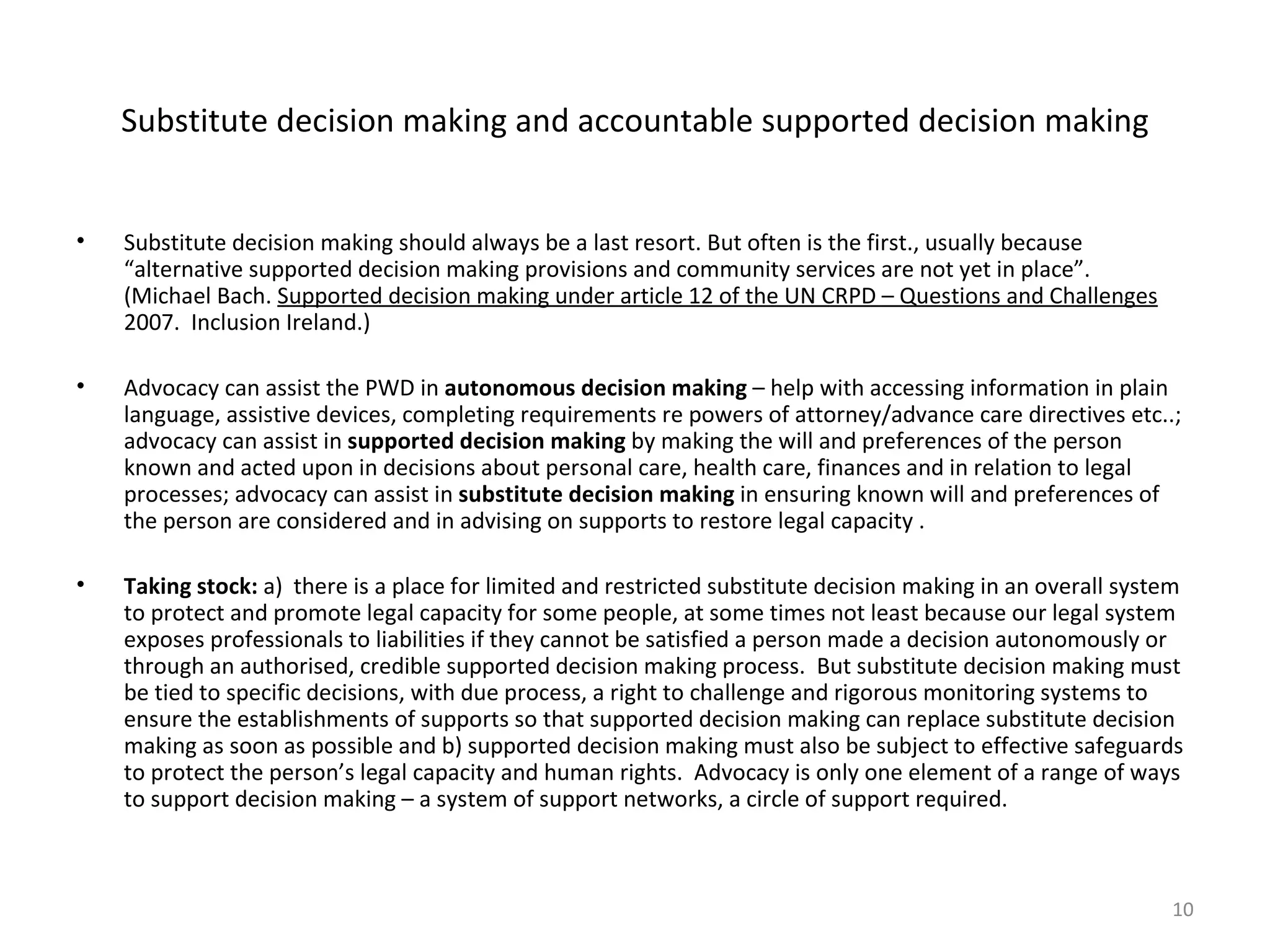 Advocacy for people with disabilities | PPT