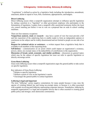 Advocacy and Lobbying | PDF
