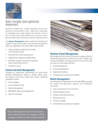 Advocate Consulting - Communications Lifecycle Management | PDF