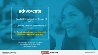 Deepening Customer Engagement with Advocate Personas | PPT