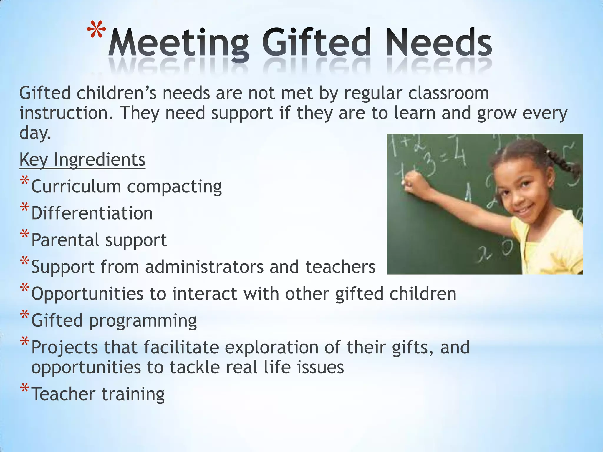 Advocating for the gifted learner | PPTX