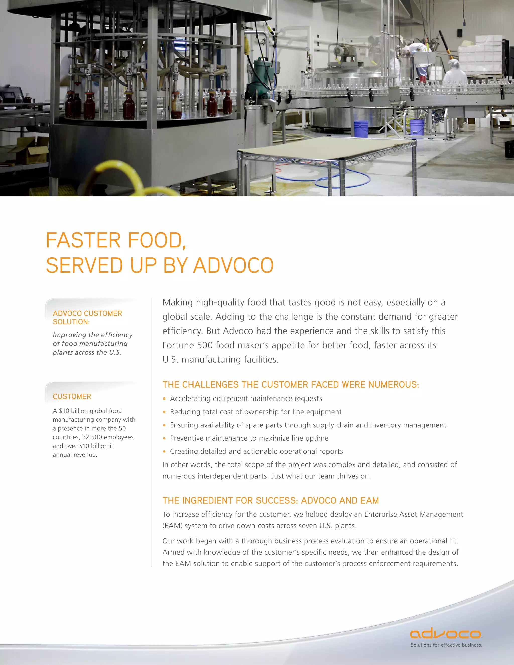 Advoco food case_study | PDF