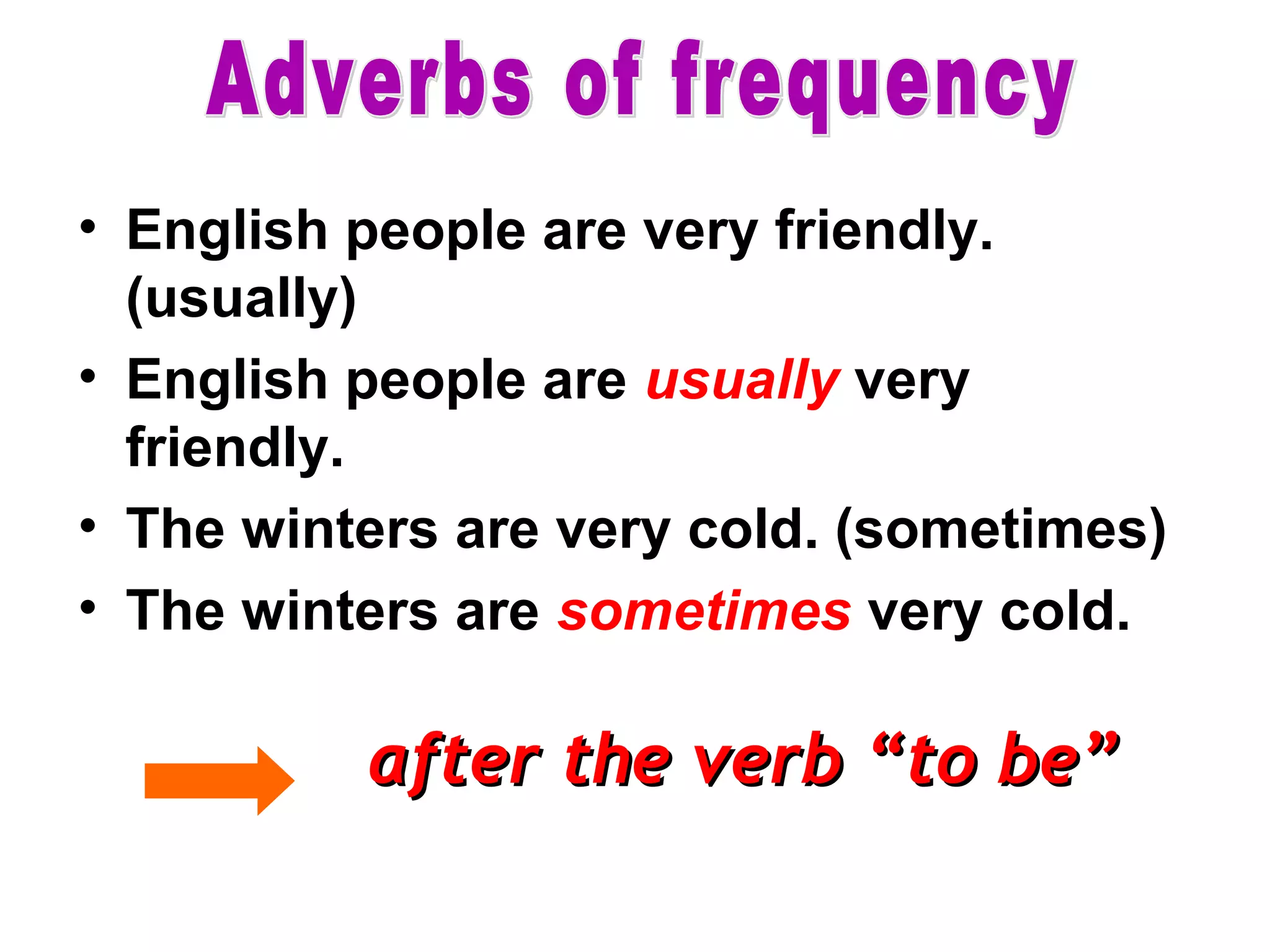 Adverbs of frequency | PPT