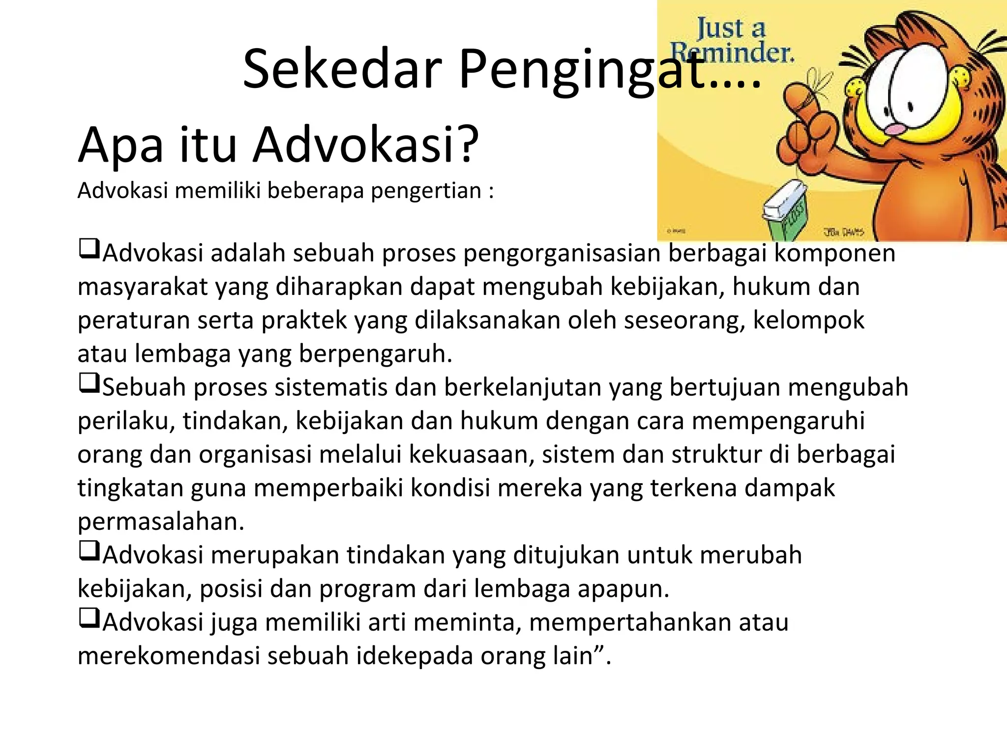 Advokasi Kreatif dan Resource Mobilization | PPT