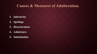 Adulteration | PPTX