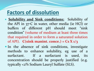DRUG DISSOLUTION, BIO-AVAILABILITY AND IVIVC DEVELOPMENT | PPTX