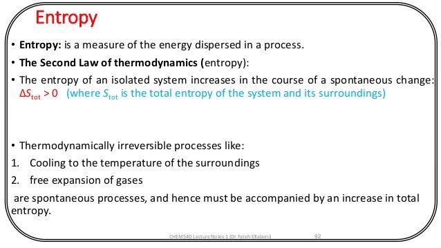 Advanced physical chemistry notes