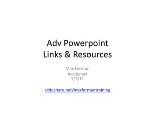 Adv powerpoint